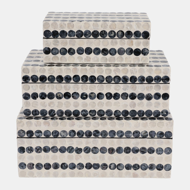 Large Capiz Dot Box – Details